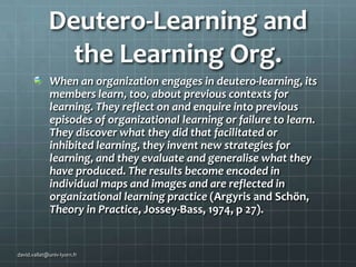 Knowledge management 4 (organizational learning) | PPTX