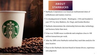 Knowledge management analytics used by starbucks | PPTX