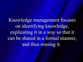 Knowledge Management Chapter 1 | PPT