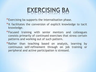 Knowledge Management - Concept of BA | PPT