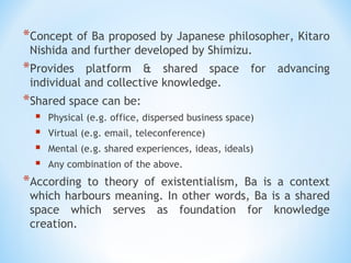 Knowledge Management - Concept of BA | PPT