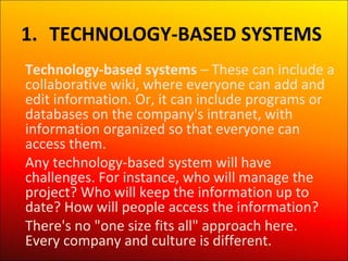 Knowledge management making the most of intellectual assets | PPT