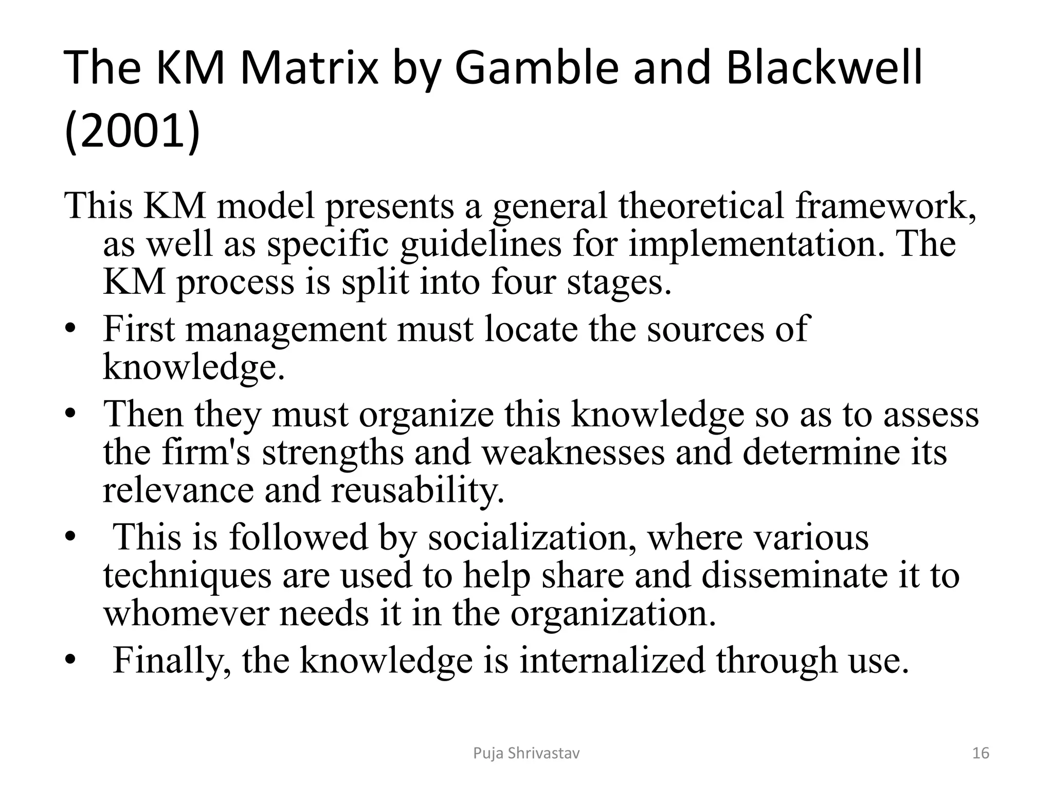 Knowledge management | PPTX