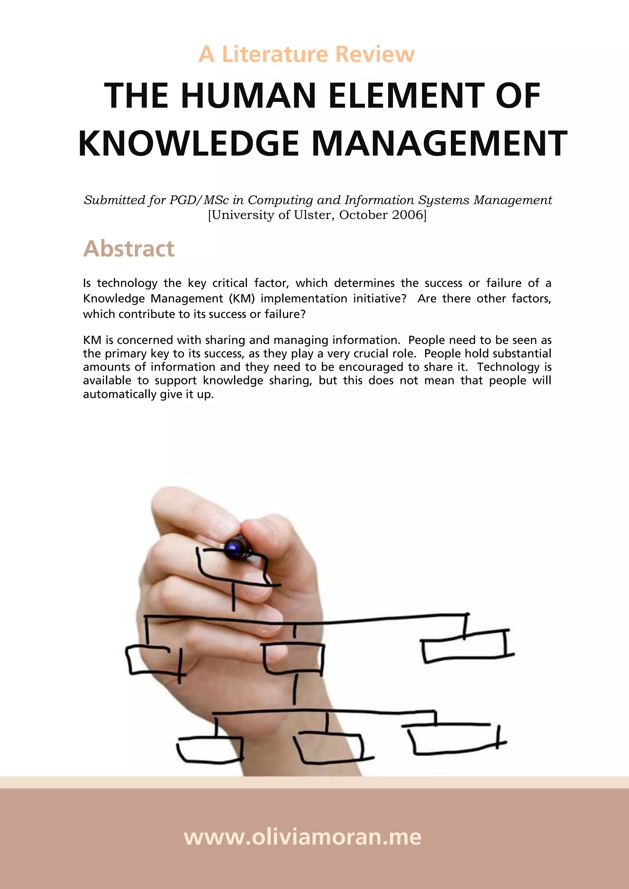 Knowledge Management: A Literature Review | PDF