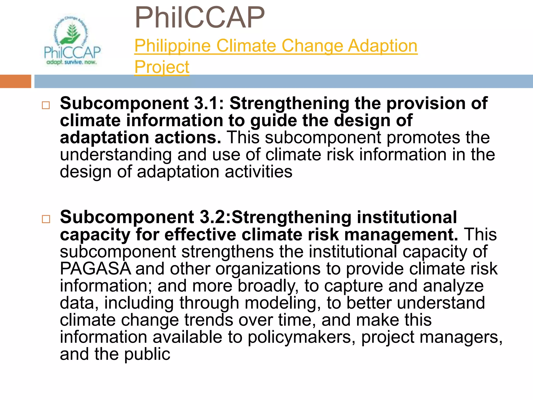 Knowledge management and climate change (PhilCCAP) | PPTX | Agriculture ...