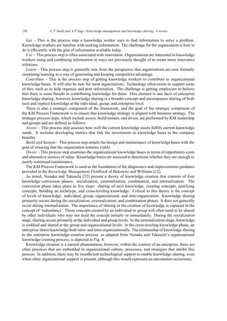 Knowledge management and knowledge sharing | PDF