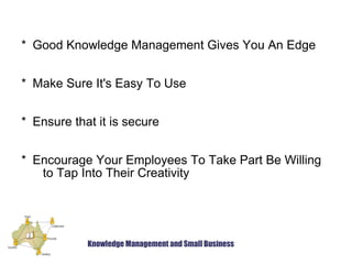 Knowledge Management And Small Business | PPT
