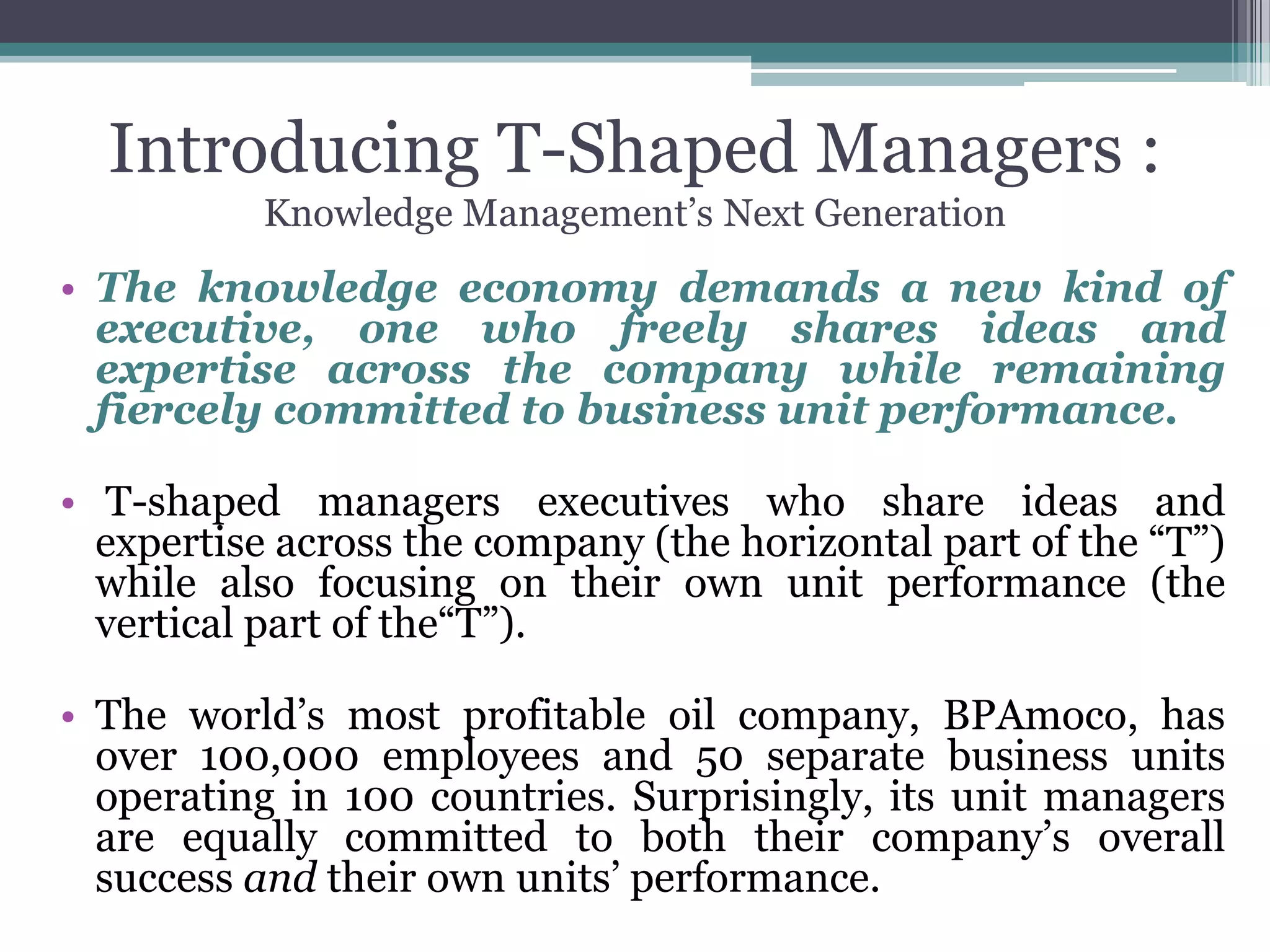 Knowledge Management Application In Petroleum Industry | PPT
