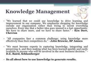 Knowledge Management Application In Petroleum Industry | PPT