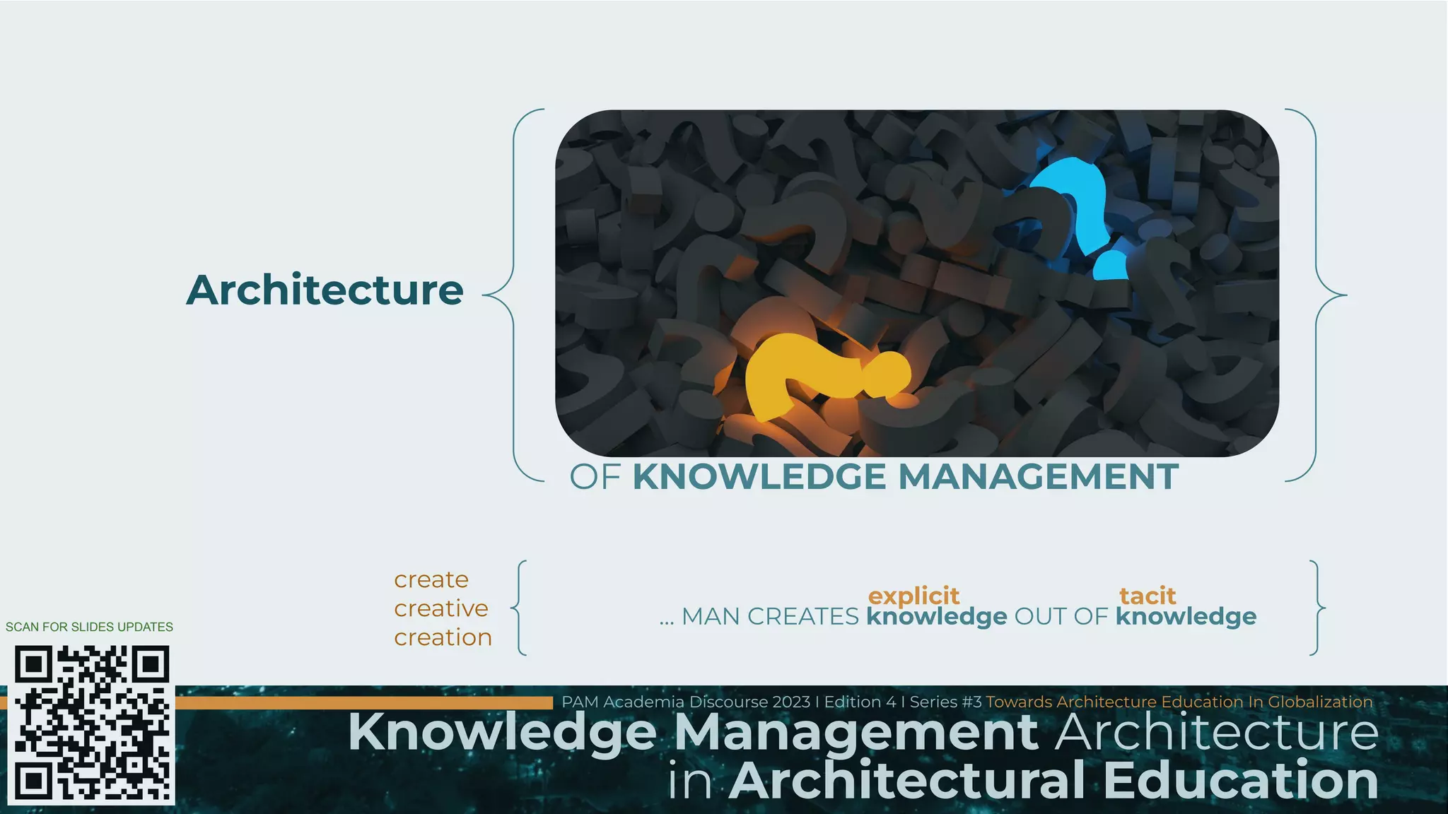 Knowledge Management Architecture in Architectural Education | PPT