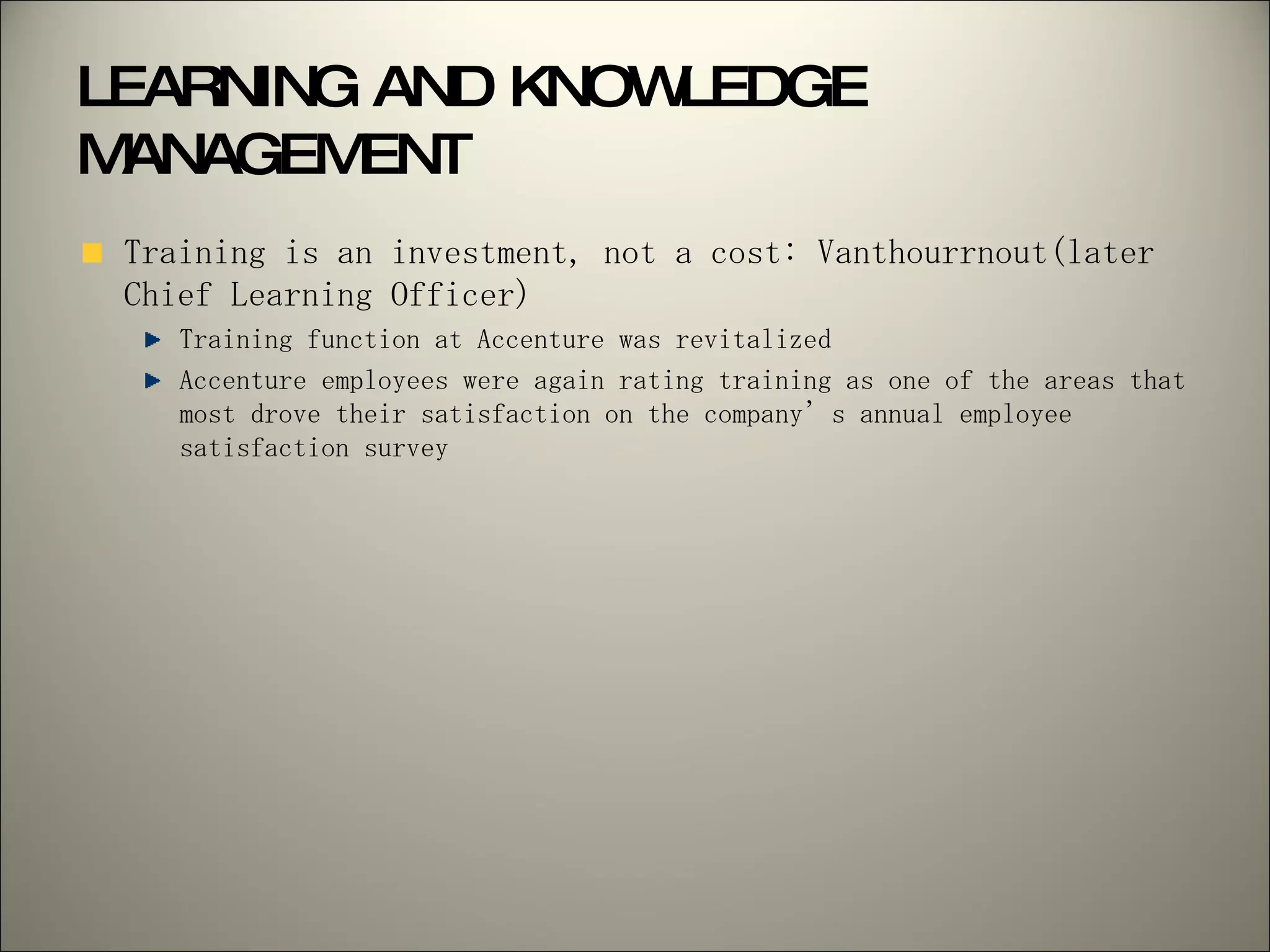 Knowledge management at accenture | PPT | Business | Business and Finance