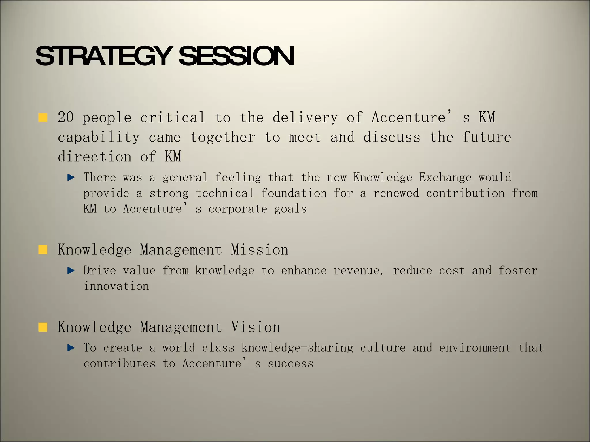 Knowledge management at accenture | PPT