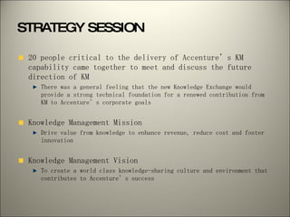 Knowledge management at accenture | PPT