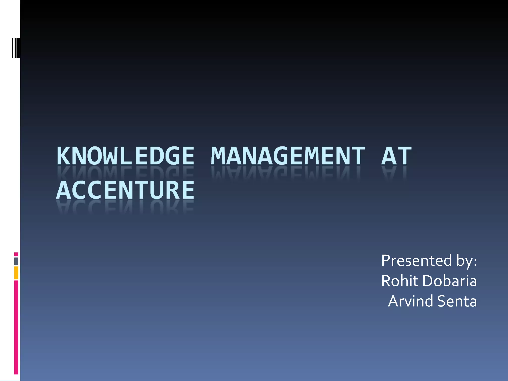 Knowledge management at accenture | PPT