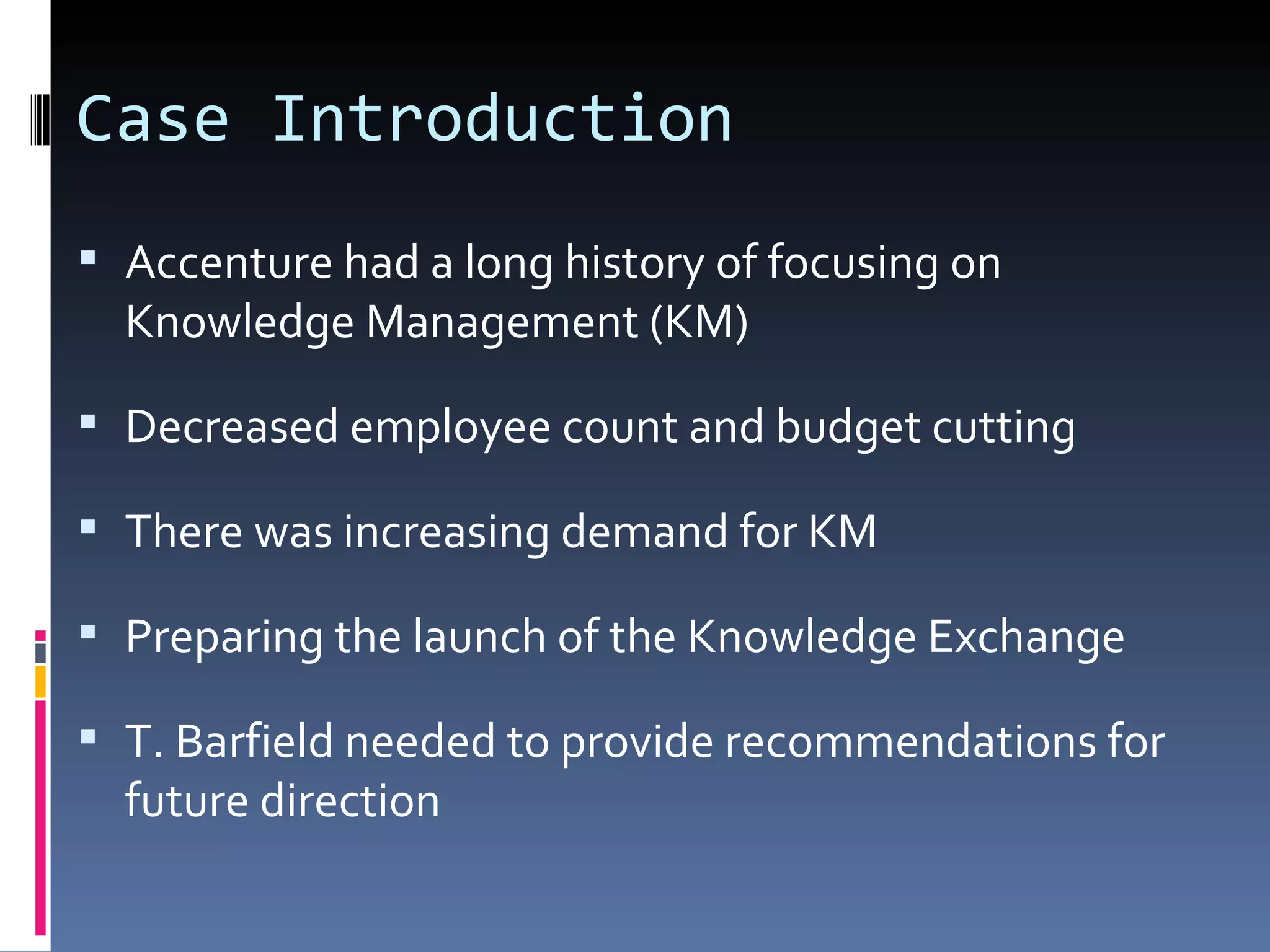 Knowledge management at accenture | PPT