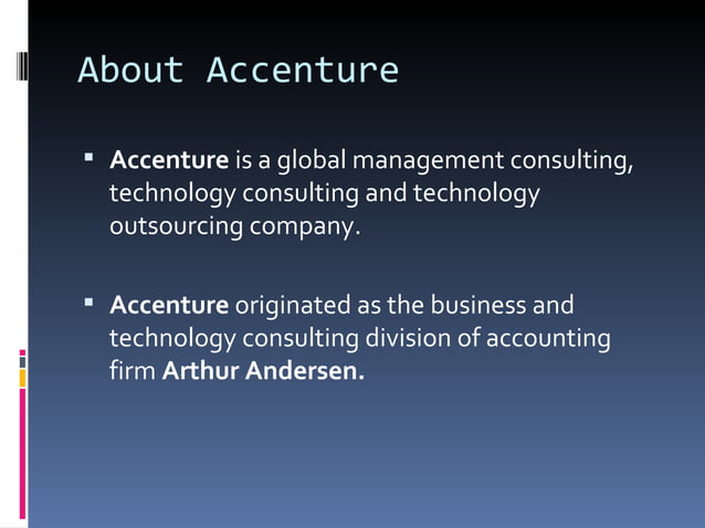 Knowledge management at accenture | PPT