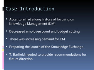 Knowledge management at accenture | PPT