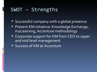 Knowledge management at accenture | PPT