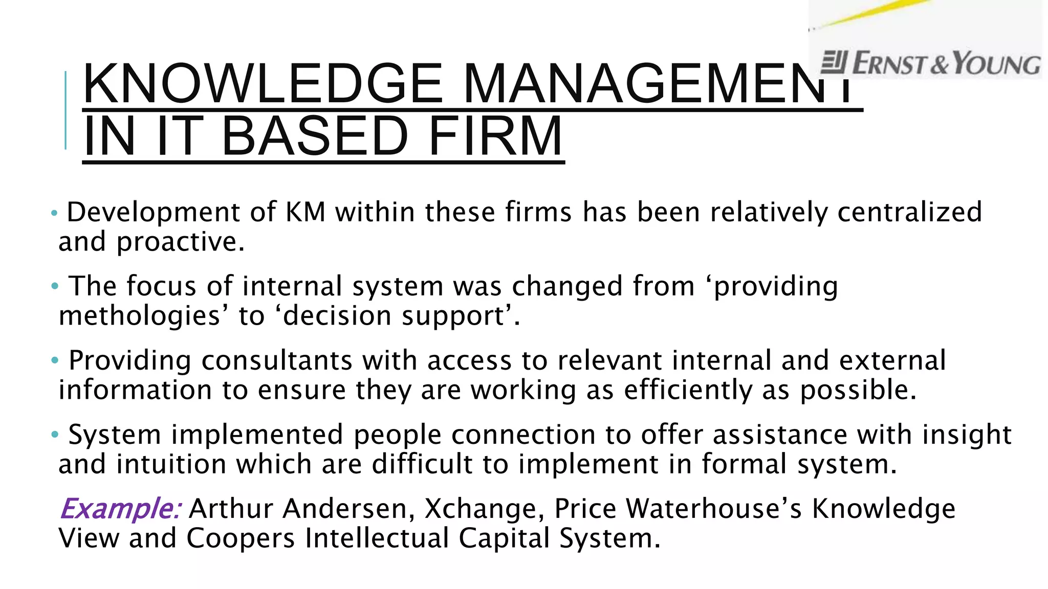 Ernst & Young- Knowledge Management | PPTX