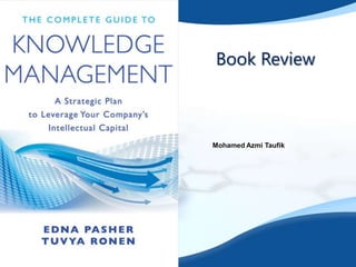 Knowledge management book review | PPTX | Business Administration ...