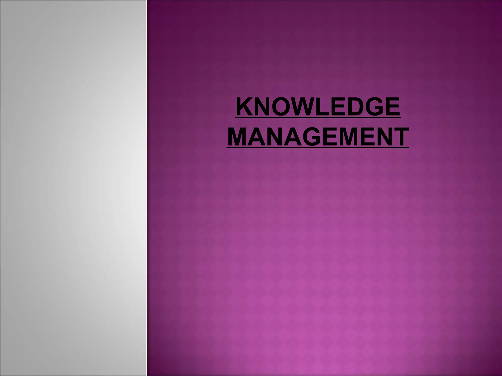 Knowledge management | PPT