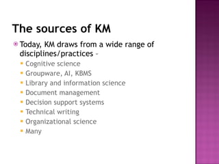 Knowledge management | PPT