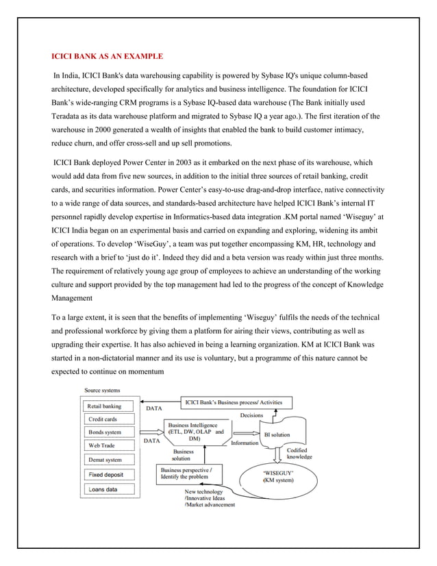 Knowledge management in banking sector india - Abhishek nagre | PDF