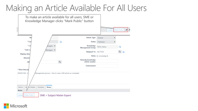 Knowledge Management in ServiceNow