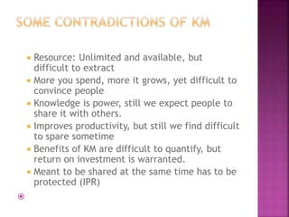 Knowledge management (km) (1) | PPTX