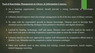 KNOWLEDGE MANAGEMENT | PPTX