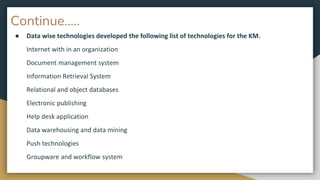 Knowledge management ppt | PPTX