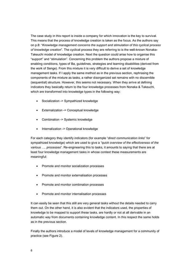 Knowledge management process models for knowledge maps | PDF