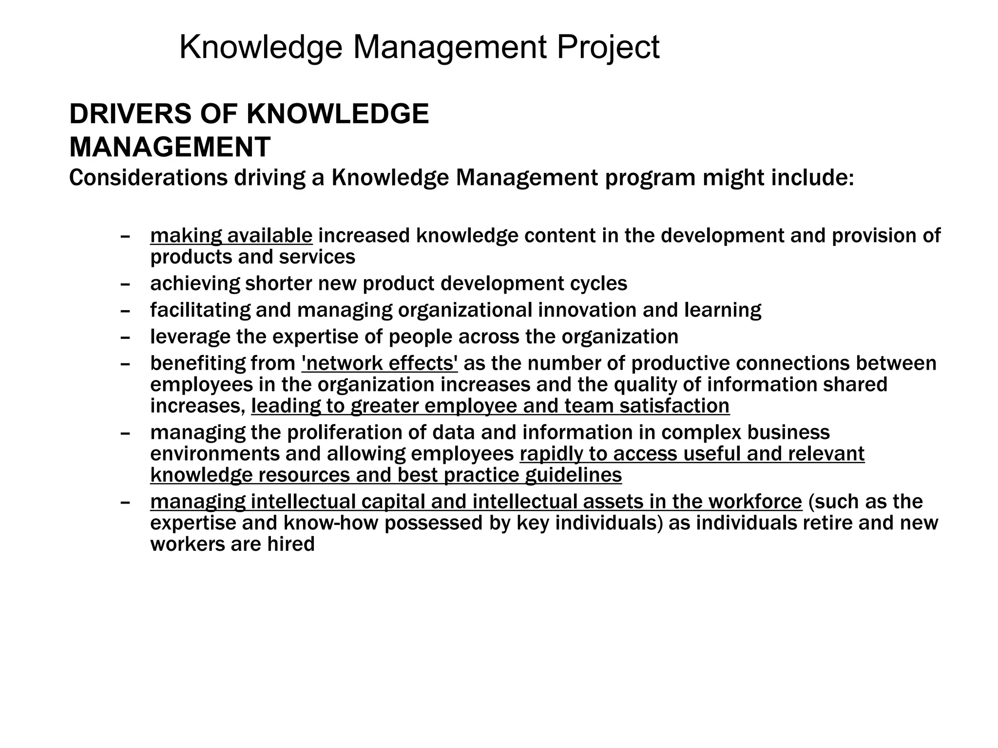 Knowledge Management Project | PPSX