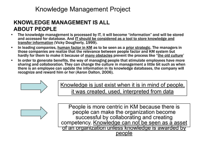 Knowledge Management Project | PPSX