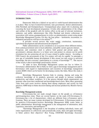 Knowledge management system a panacea for rural public administration | PDF