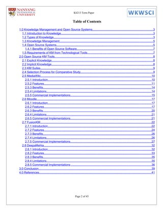 Knowledge management techonology | DOC