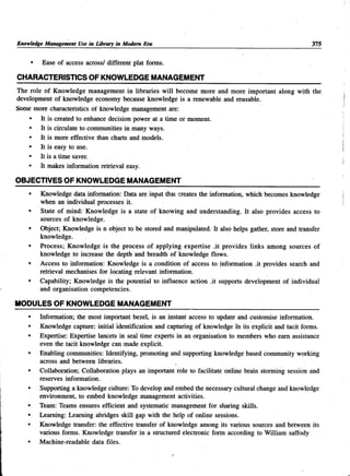 Knowledge management use in library in modern era | PDF