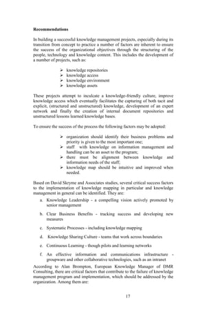 Knowledge mapping process in large organization | PDF