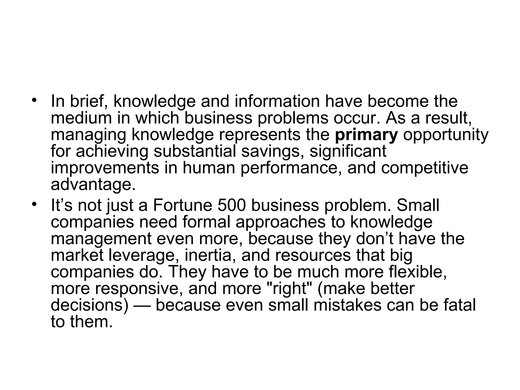 Knowledge mgmt | PPT