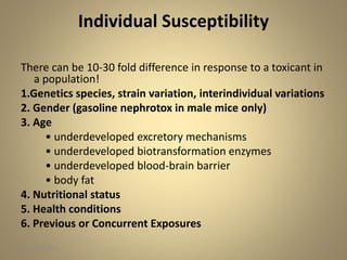 Knowledge of toxicity | PPTX