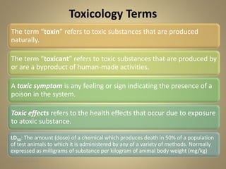 Knowledge of toxicity | PPTX