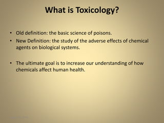 Knowledge of toxicity | PPT