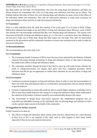 Knowledge on use_and_effects_of_drug_and_substance | PDF