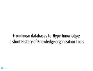 Knowledge organization and representation (litlink, zotero et al.) | PDF