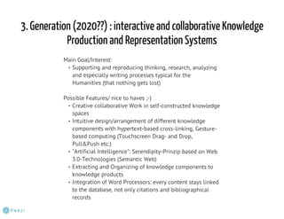 Knowledge organization and representation (litlink, zotero et al.) | PDF