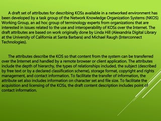 Knowledge organization system | PPTX