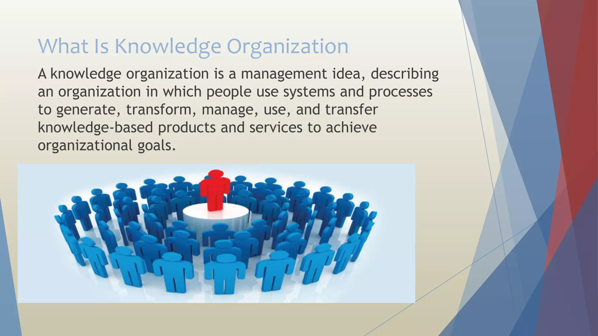 Knowledge organiztion | PPTX