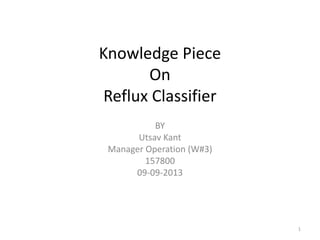 Reflux Classifiers | PPSX