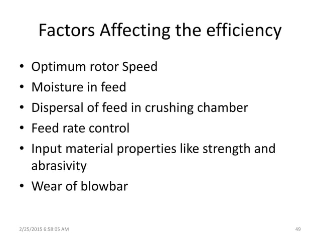 Crushing of coal and calculation of size reduction efficiency. | PPTX ...