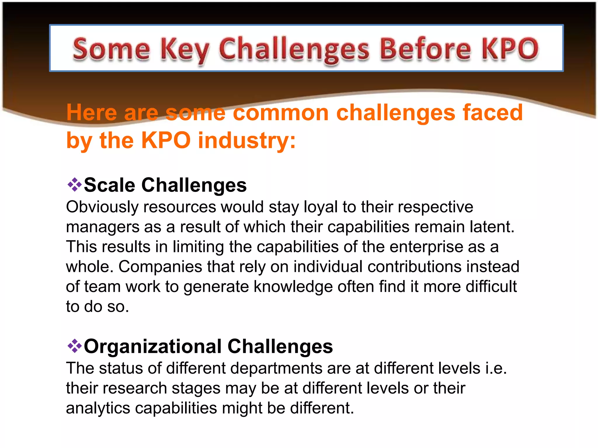 Knowledge process outsourcing | PPTX
